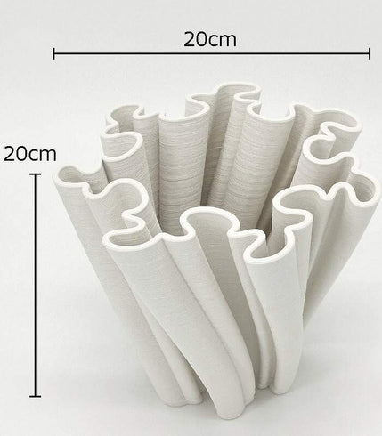 Ceramic Table Top Vase Twist Centrepiece Ceramic - Last Aristocrat