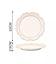 French Baroque Dinner Plates Ceramic Embossed Dinner Tableware