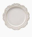 French Baroque Dinner Plates Ceramic Embossed Dinner Tableware